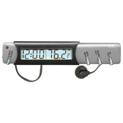 Custom Accessories 11059 RoadPro Thermometer/Clock In/Out Ice Alert ...