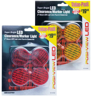 RoadPro RP-1277AR4P LED 2 Round Sealed Lights - 4-Pack Value Pack ...