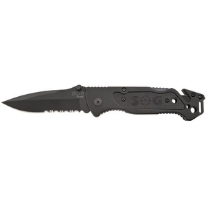SOG FF25-CP Escape Knife With Seatbelt Cutter & Glass Breaker - 12Volt ...